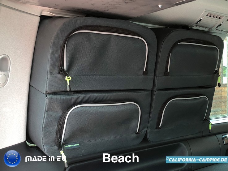 CALIFORNIA-CAMPING T5/T6/T6.1 Ocean and Beach Rear Window Bag with 2 ...