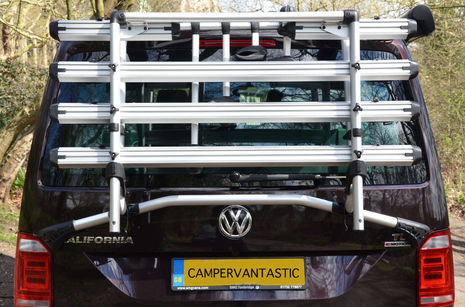 VW T6.1/T6, 4 Bike Rack Tailgate Genuine Volkswagen Transporter ...